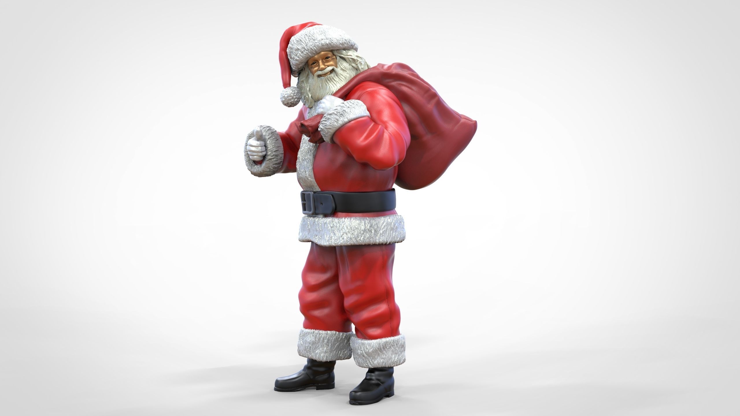 Christmas Collection 3 Santa Claus Christmas tree stuff 3D model 3D ...
