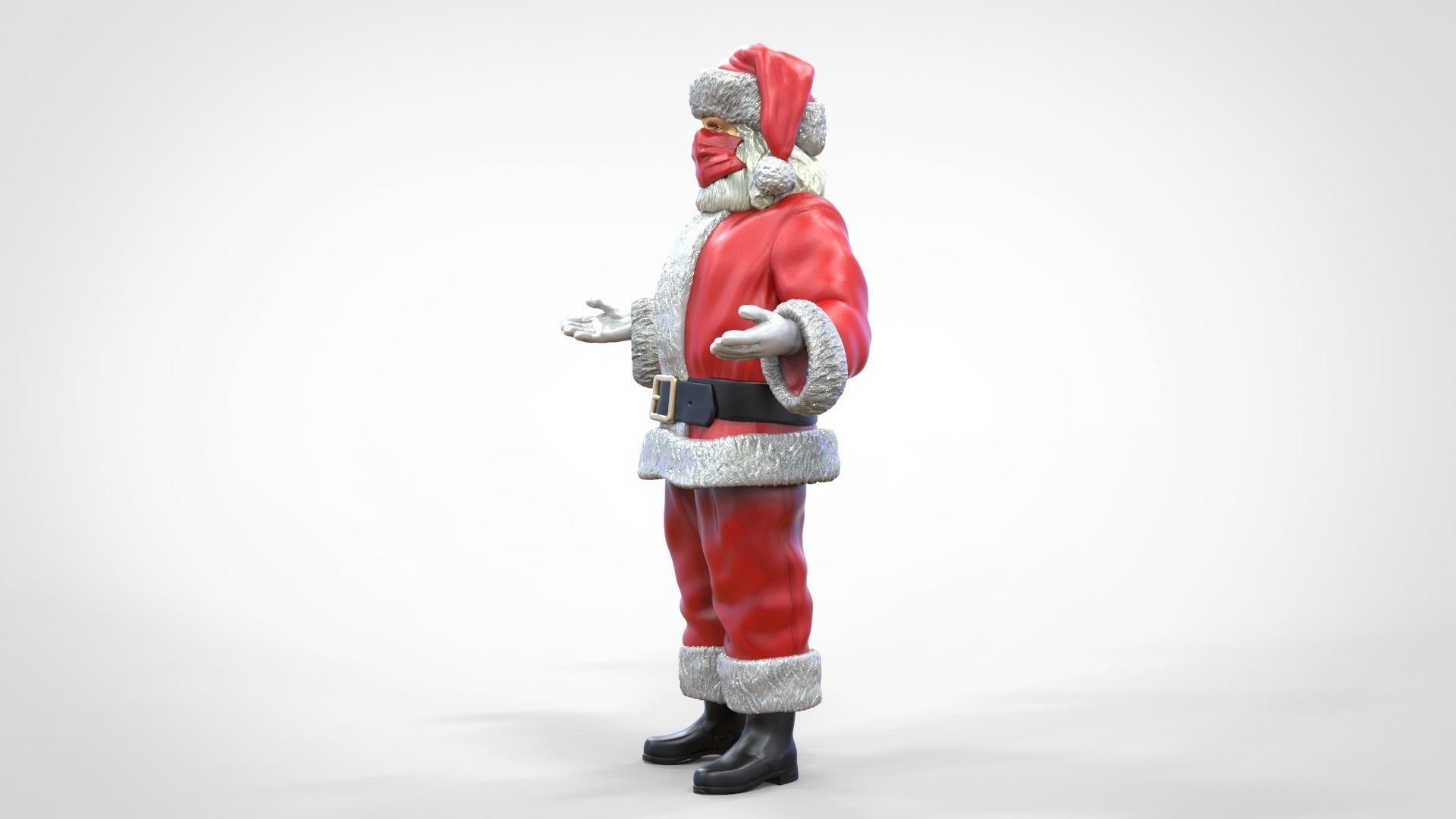 Christmas Collection 3 Santa Claus Christmas tree stuff 3D model 3D ...