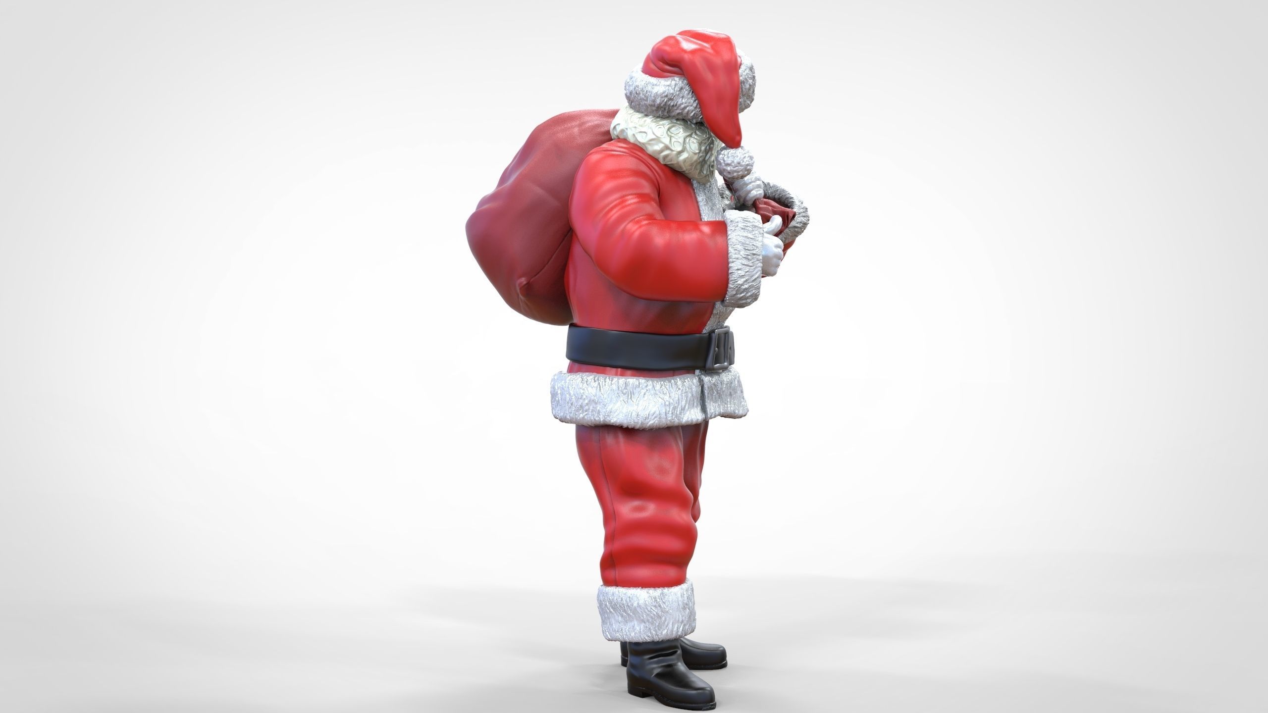Christmas Collection 3 Santa Claus Christmas tree stuff 3D model 3D ...