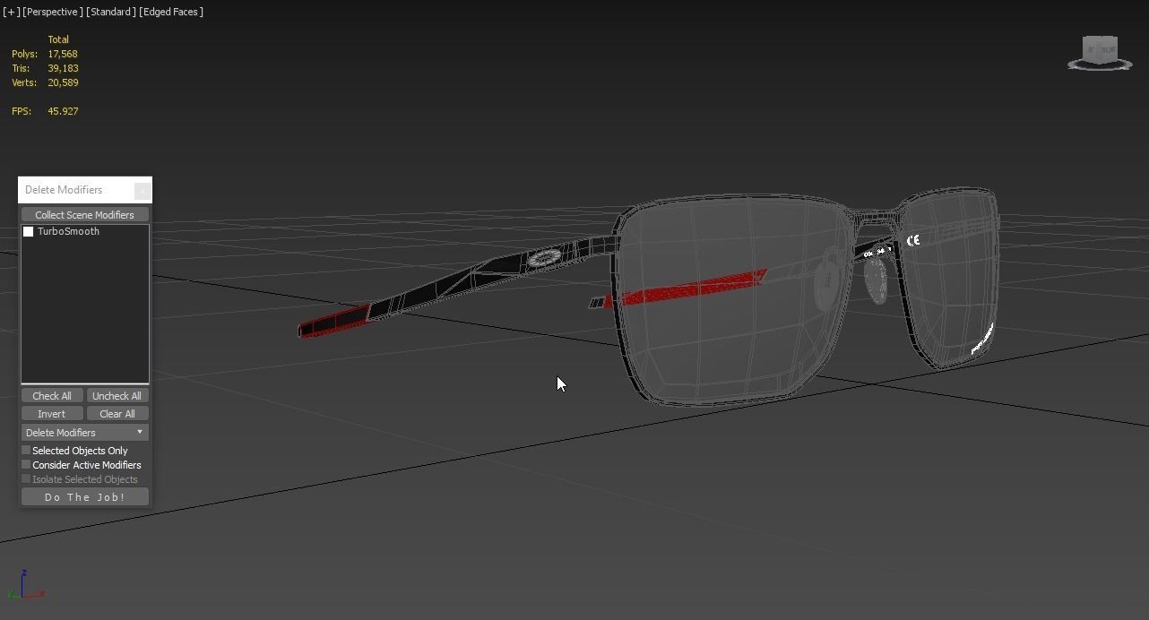 Sunglass Oakley Ejector Narrow Prizm Black Lenses Satin Black 3D model ...