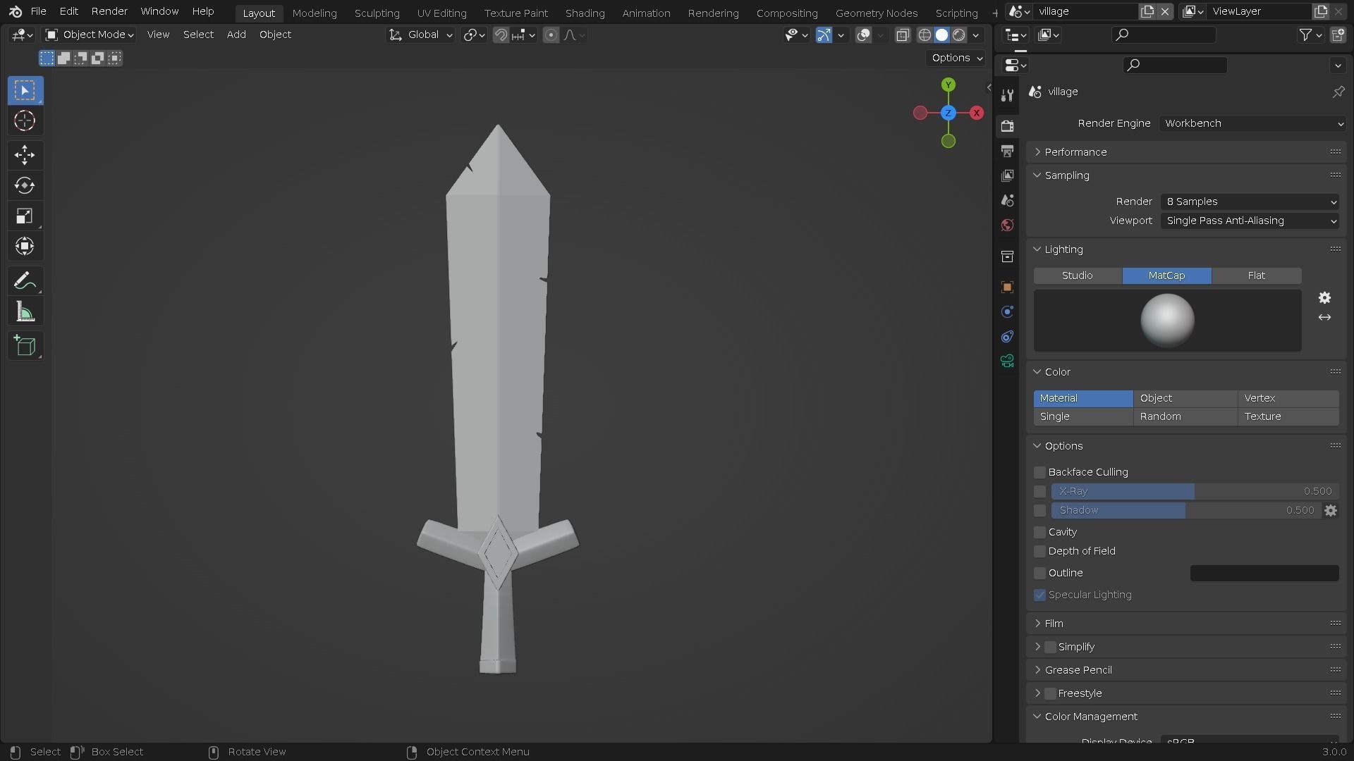 clash of clans sword free VR / AR / low-poly 3D model rigged | CGTrader