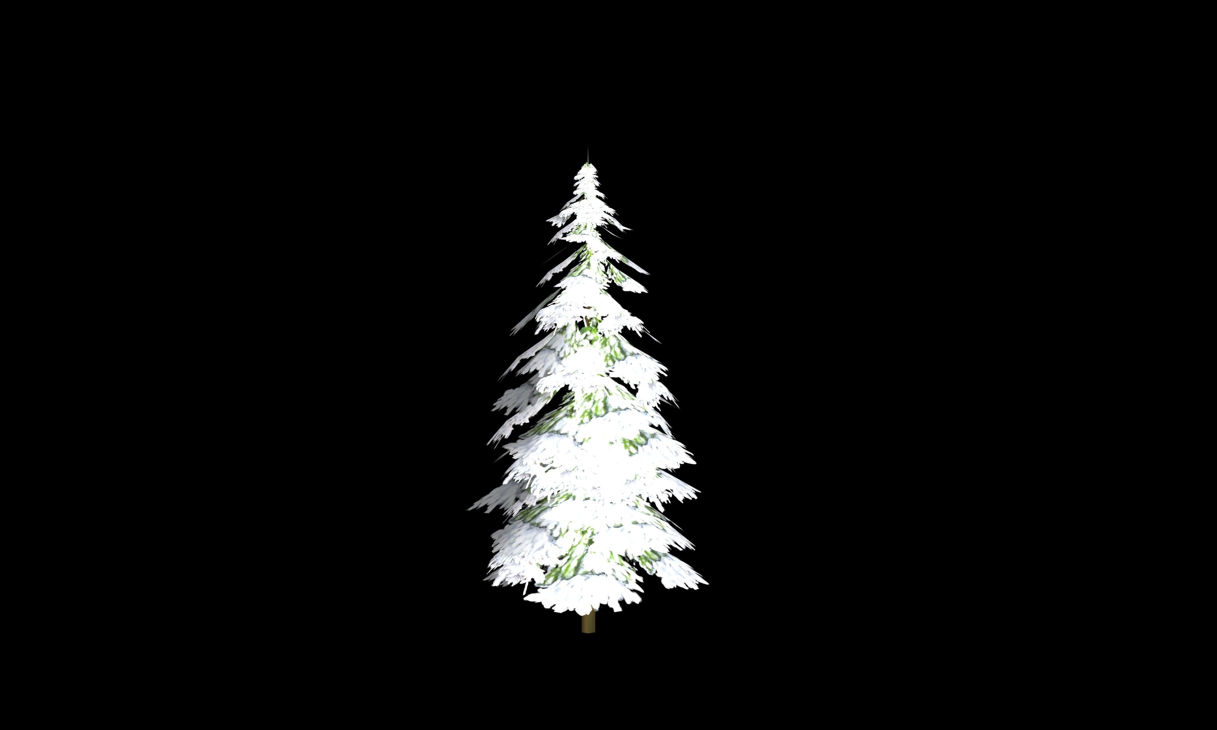 3D model Low Poly Trees Snow VR / AR / low-poly | CGTrader