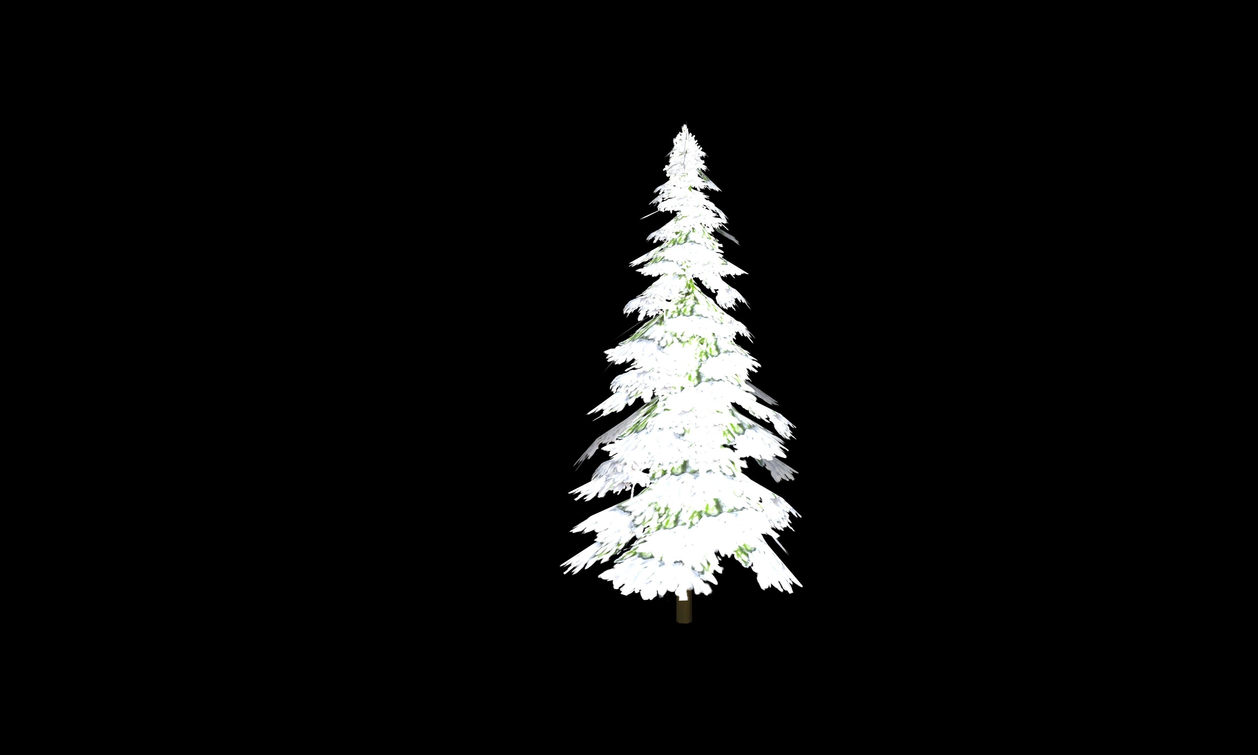 3D model Low Poly Trees Snow VR / AR / low-poly | CGTrader