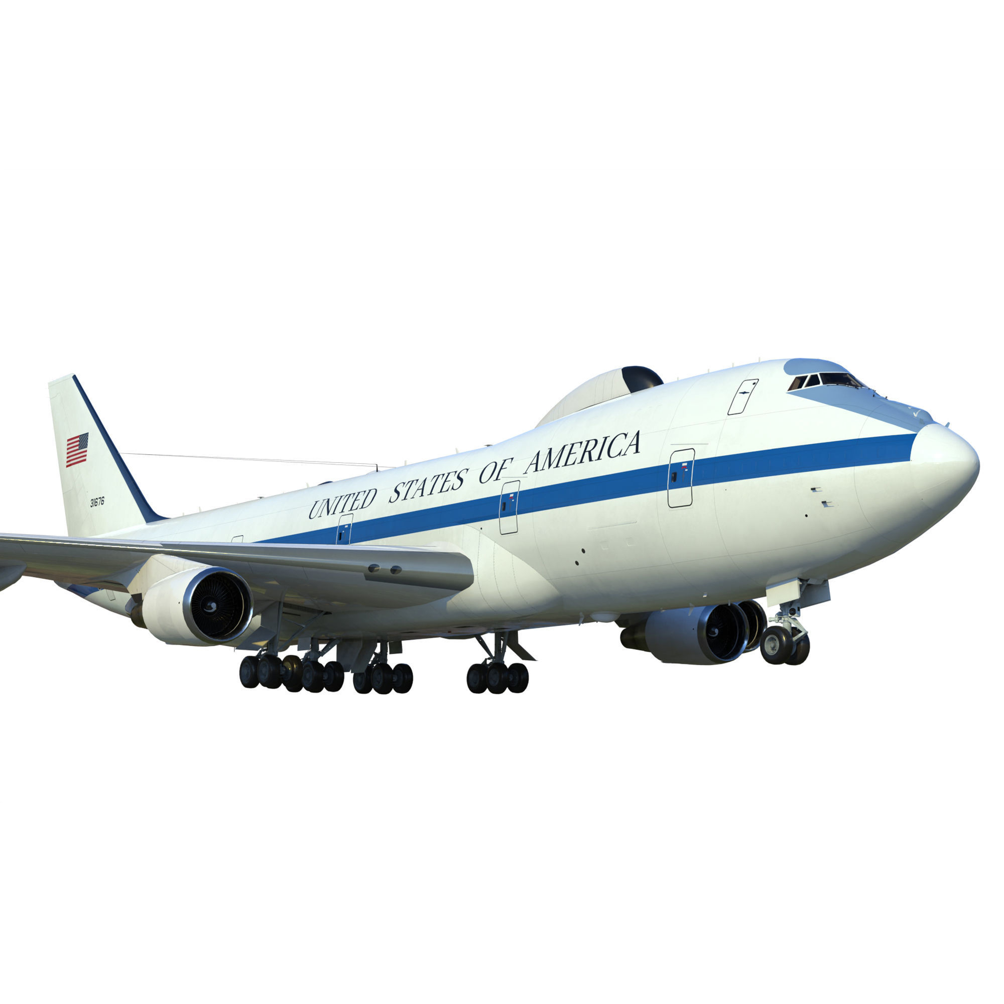 Boeing E-4 Doomsday plane 3D model | CGTrader