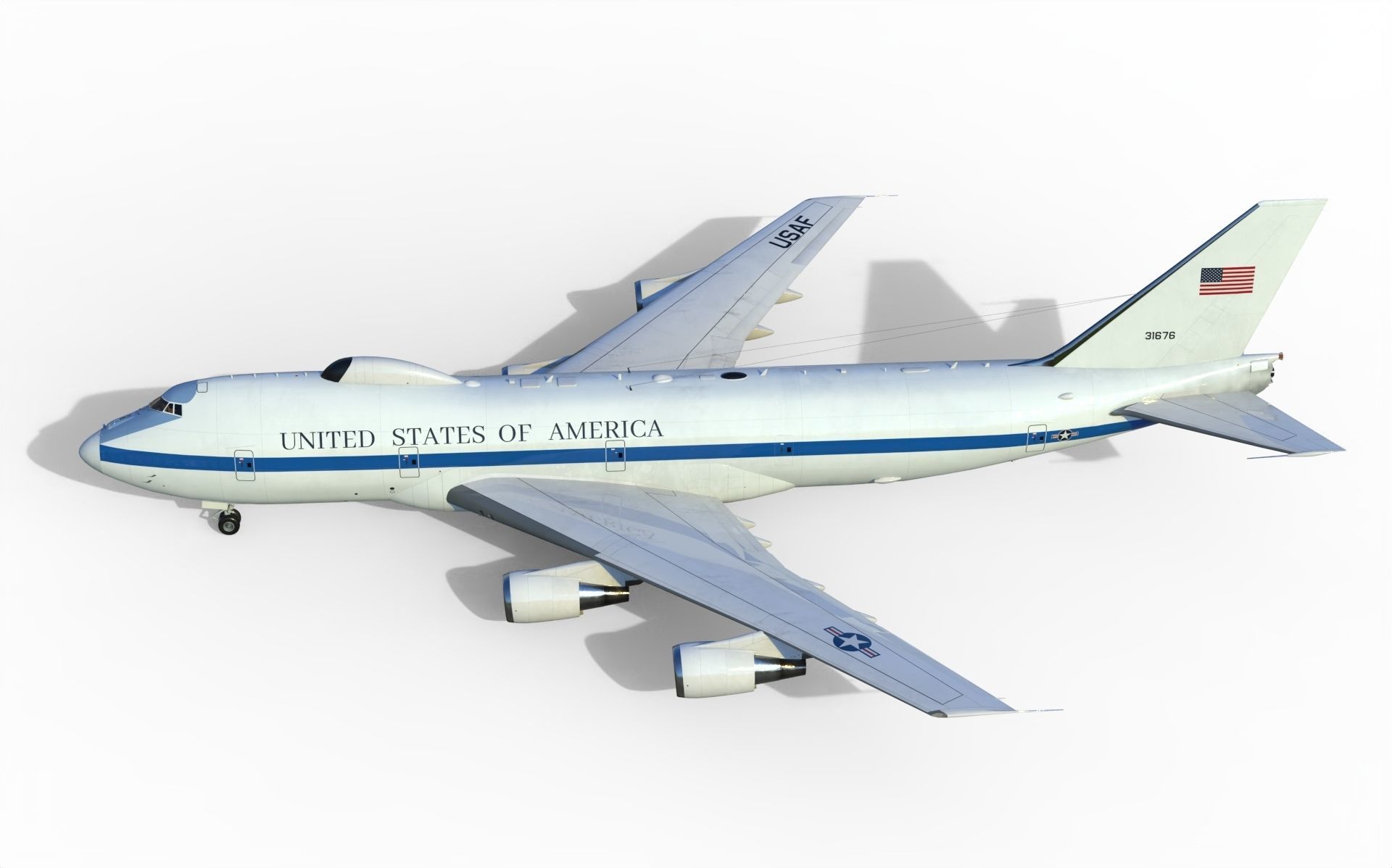 Boeing E-4 Doomsday plane 3D model | CGTrader