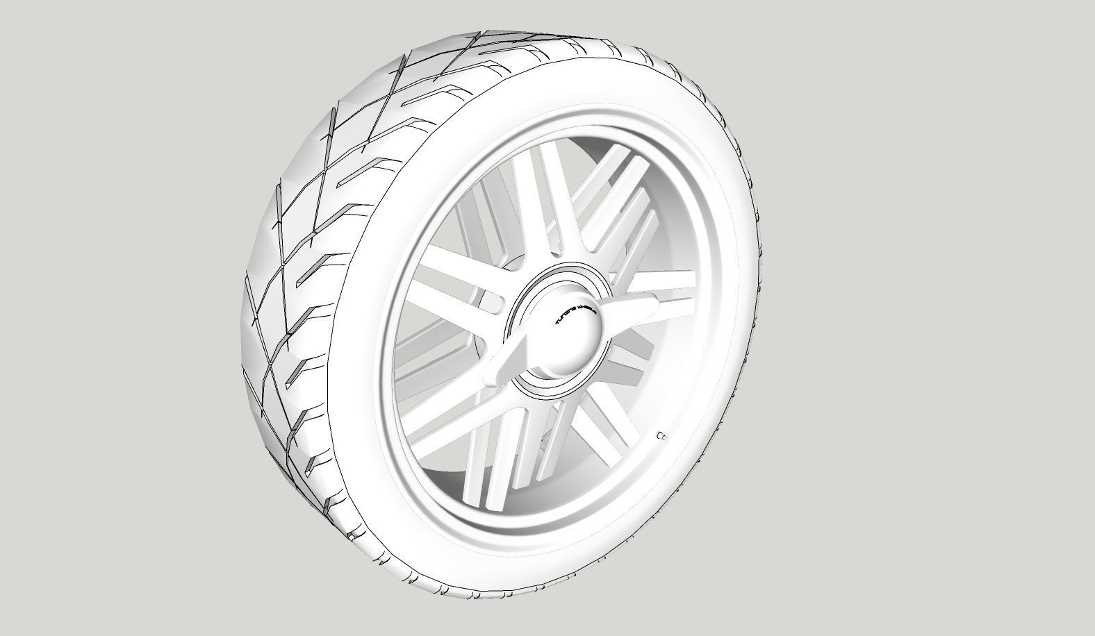 Car tuning wheel 3D model | CGTrader