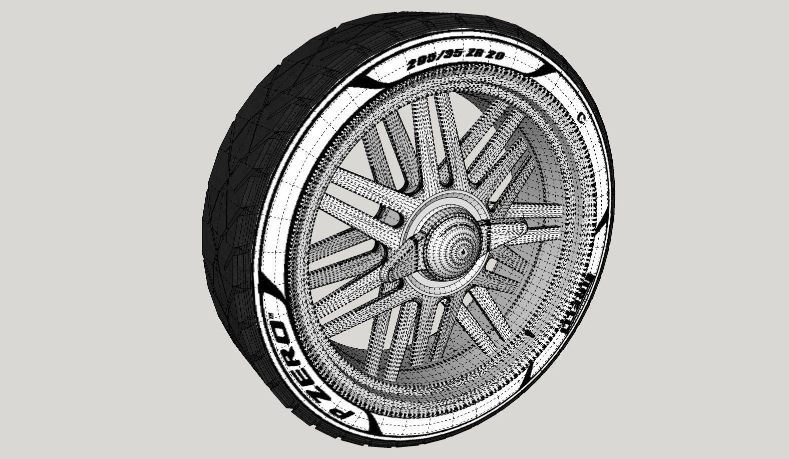 Car tuning wheel 3D model | CGTrader