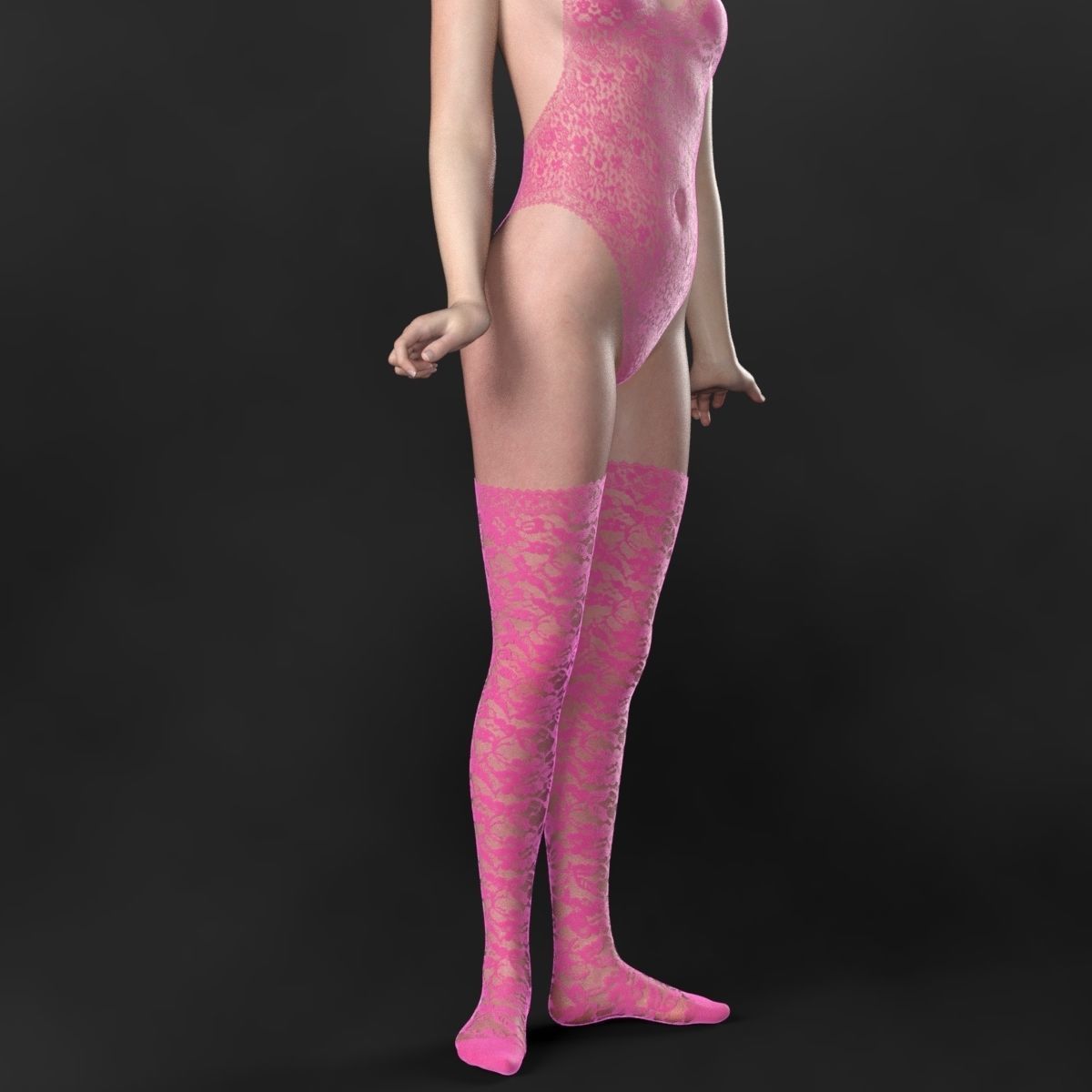 Hx Lace Set for Genesis 9 3D model | CGTrader
