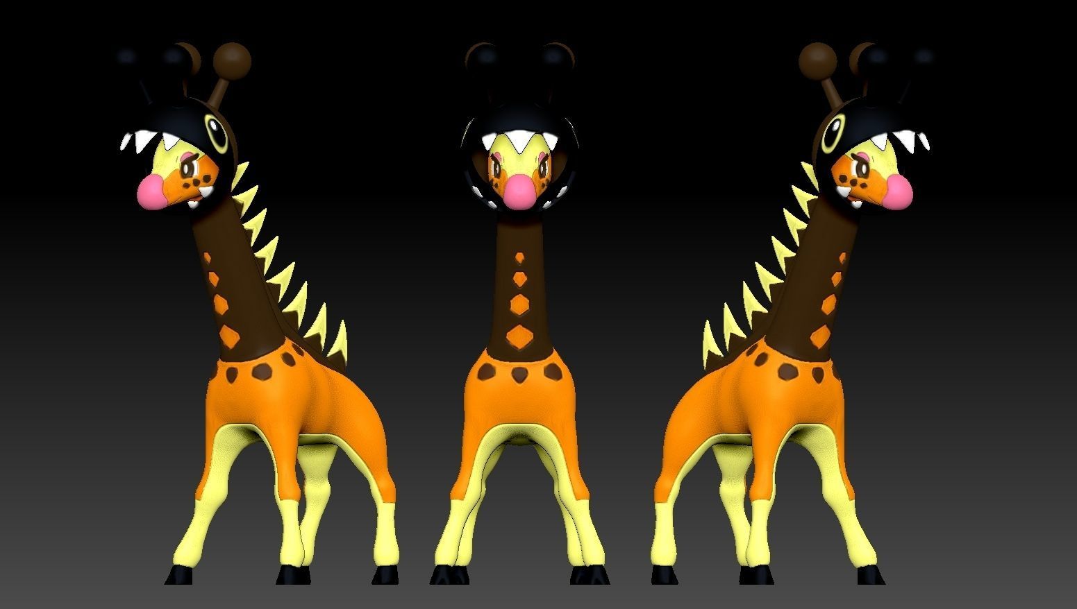 FARIGIRAF POKEMON FANART 3D PRINT MODEL 3D model 3D printable | CGTrader