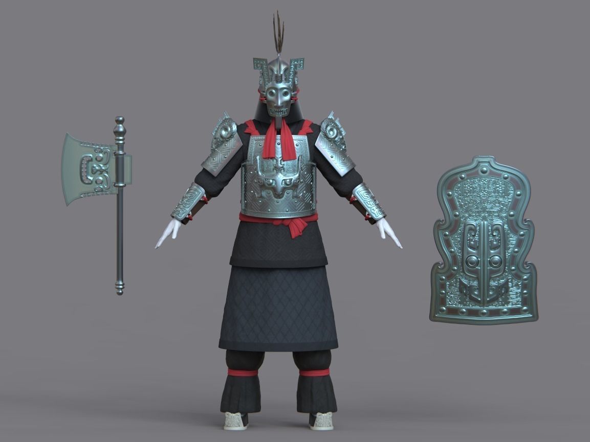 02-Ancient Chinese Armor-Shang Dynasty 3D model | CGTrader