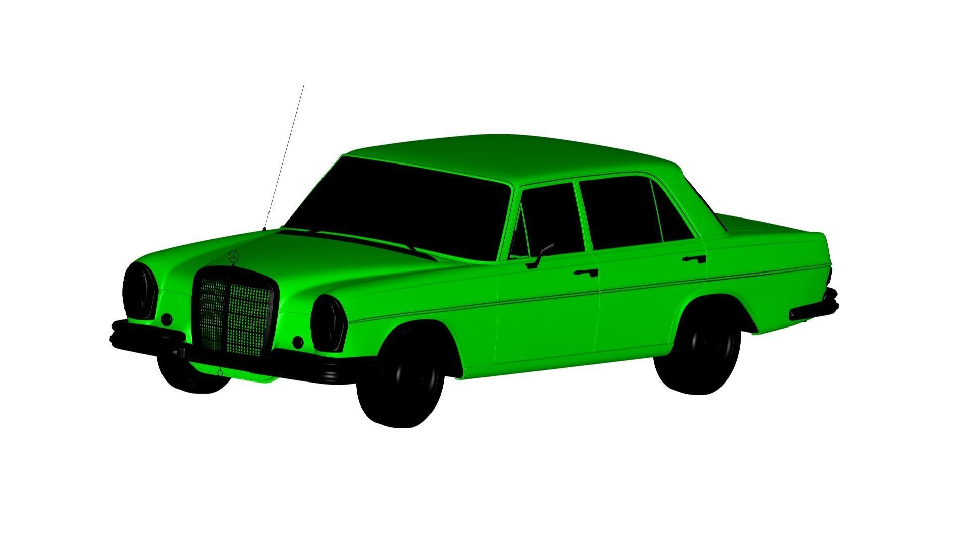 Mercedes Benz 280 SEL 3D model | CGTrader