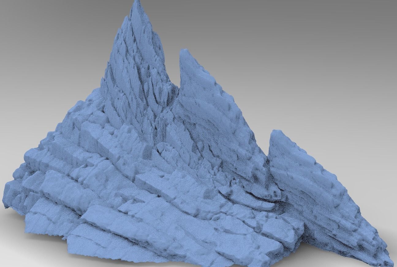 Gothic Cliffs 4 3D model | CGTrader