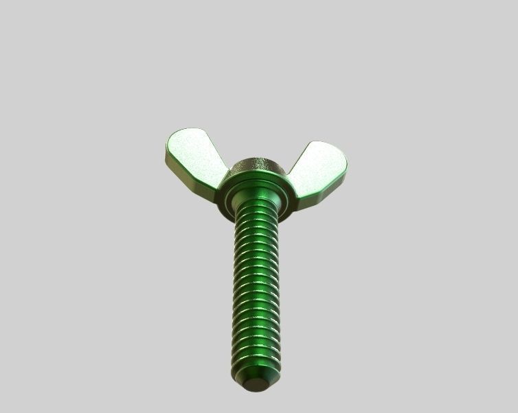 M4 x 10mm Wing Screws 3D model 3D printable | CGTrader