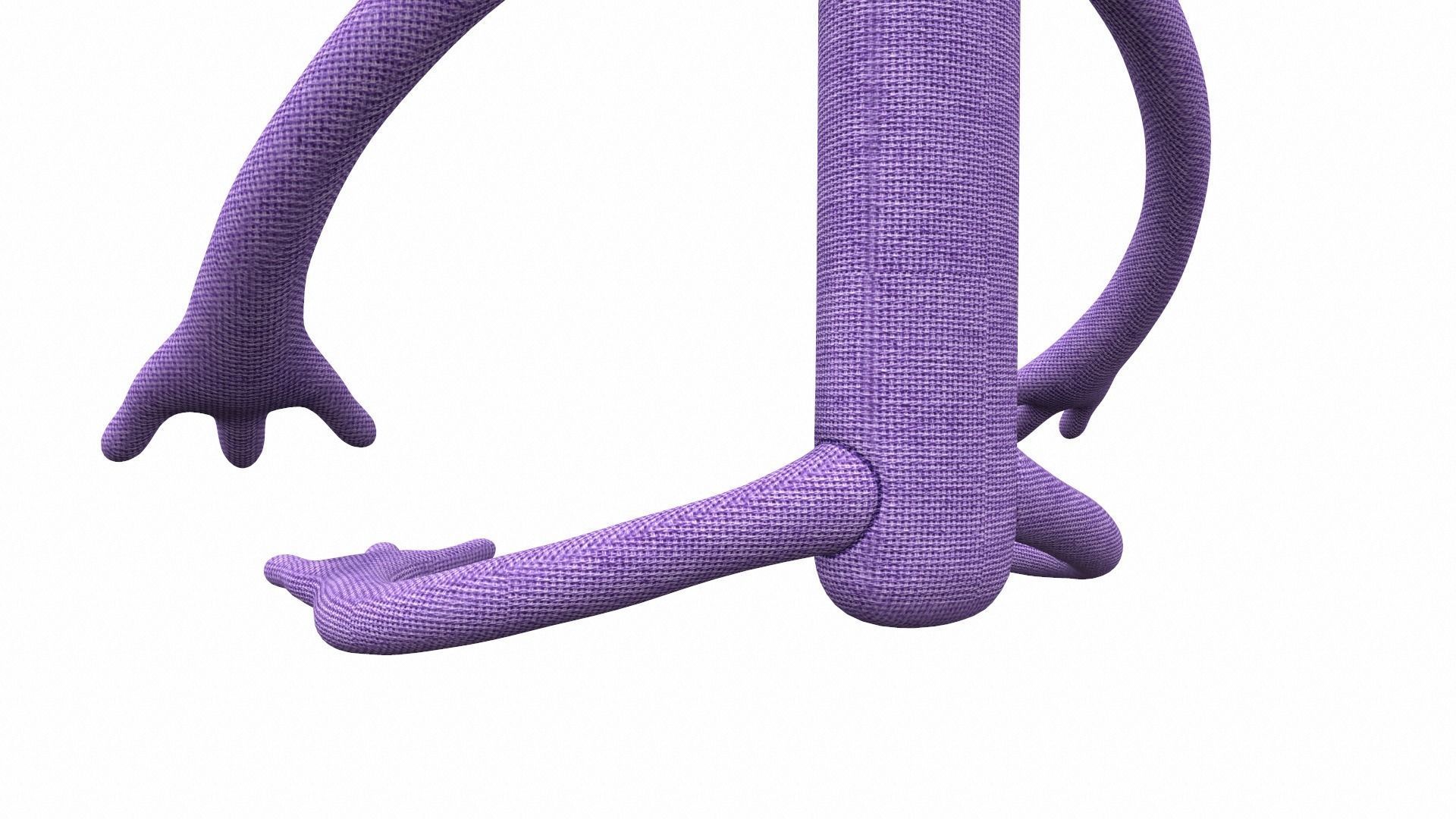 Plush toy monster purple from rainbow friends 3D model | CGTrader