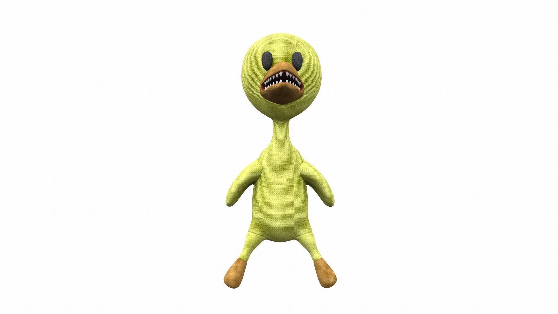 Plush toy monster yellow from rainbow friends 3D model | CGTrader