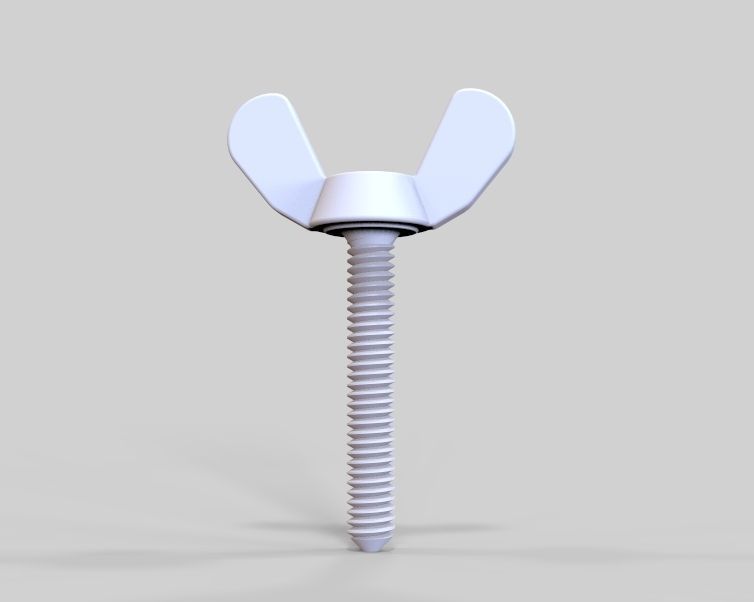 M3 x 20mm Wing Screws 3D model 3D printable | CGTrader