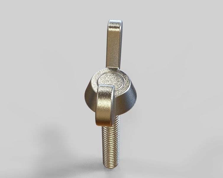 M3 x 20mm Wing Screws 3D model 3D printable | CGTrader