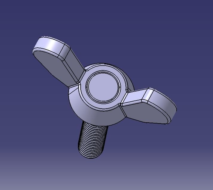 M3 x 20mm Wing Screws 3D model 3D printable | CGTrader