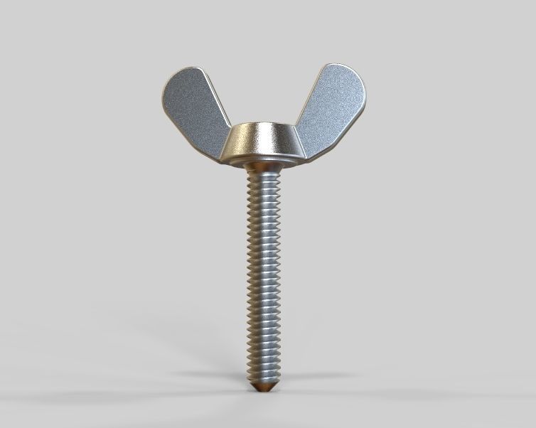 M3 x 20mm Wing Screws 3D model 3D printable | CGTrader