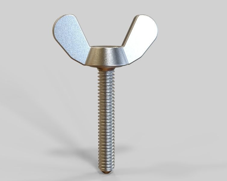 M3 x 20mm Wing Screws 3D model 3D printable | CGTrader