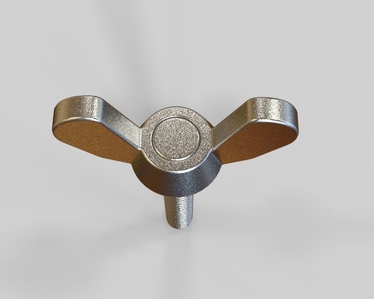 M3 x 20mm Wing Screws 3D model 3D printable | CGTrader