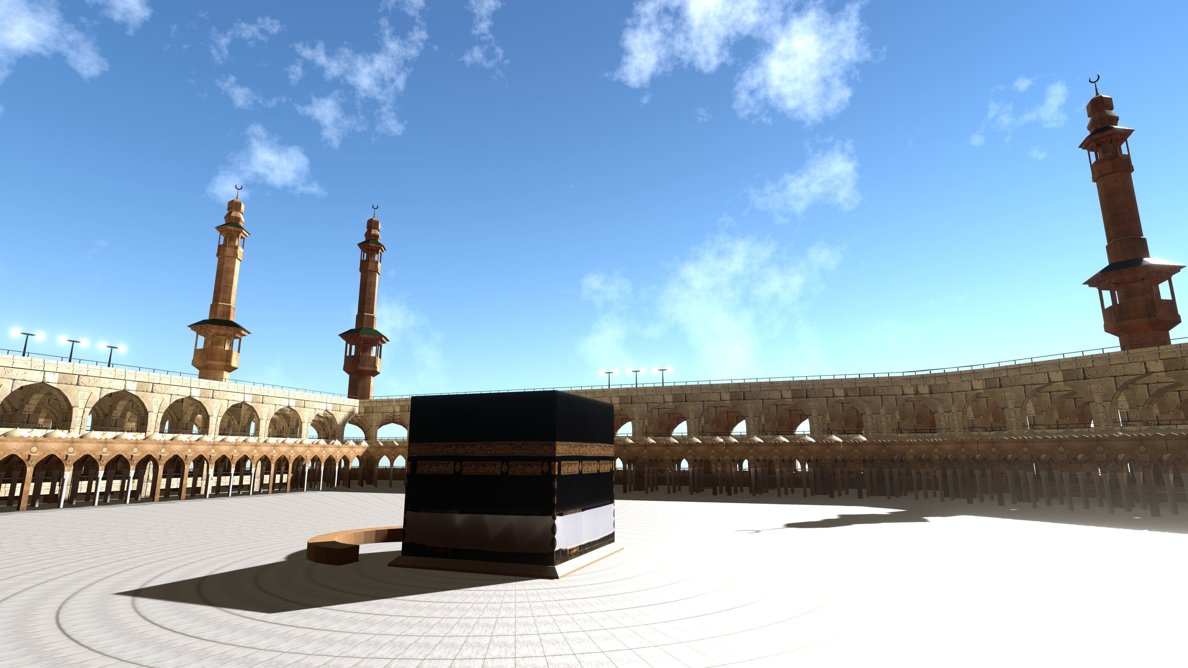 Kaaba and its surroundings 3D model | CGTrader
