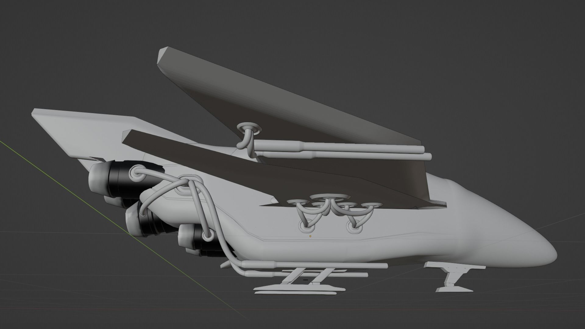 LXF-367b Modified Troop Carrier Spaceship free 3D model | CGTrader