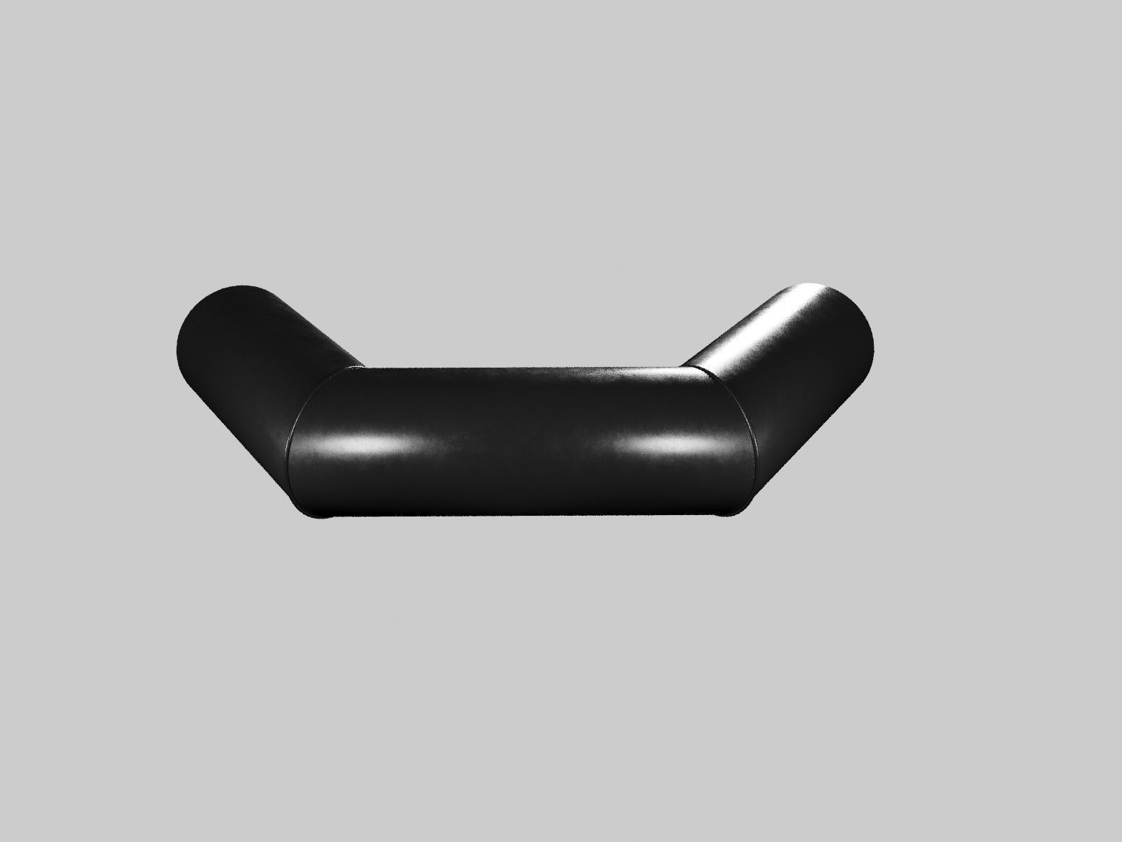 Segment plastic pipe 3D model | CGTrader