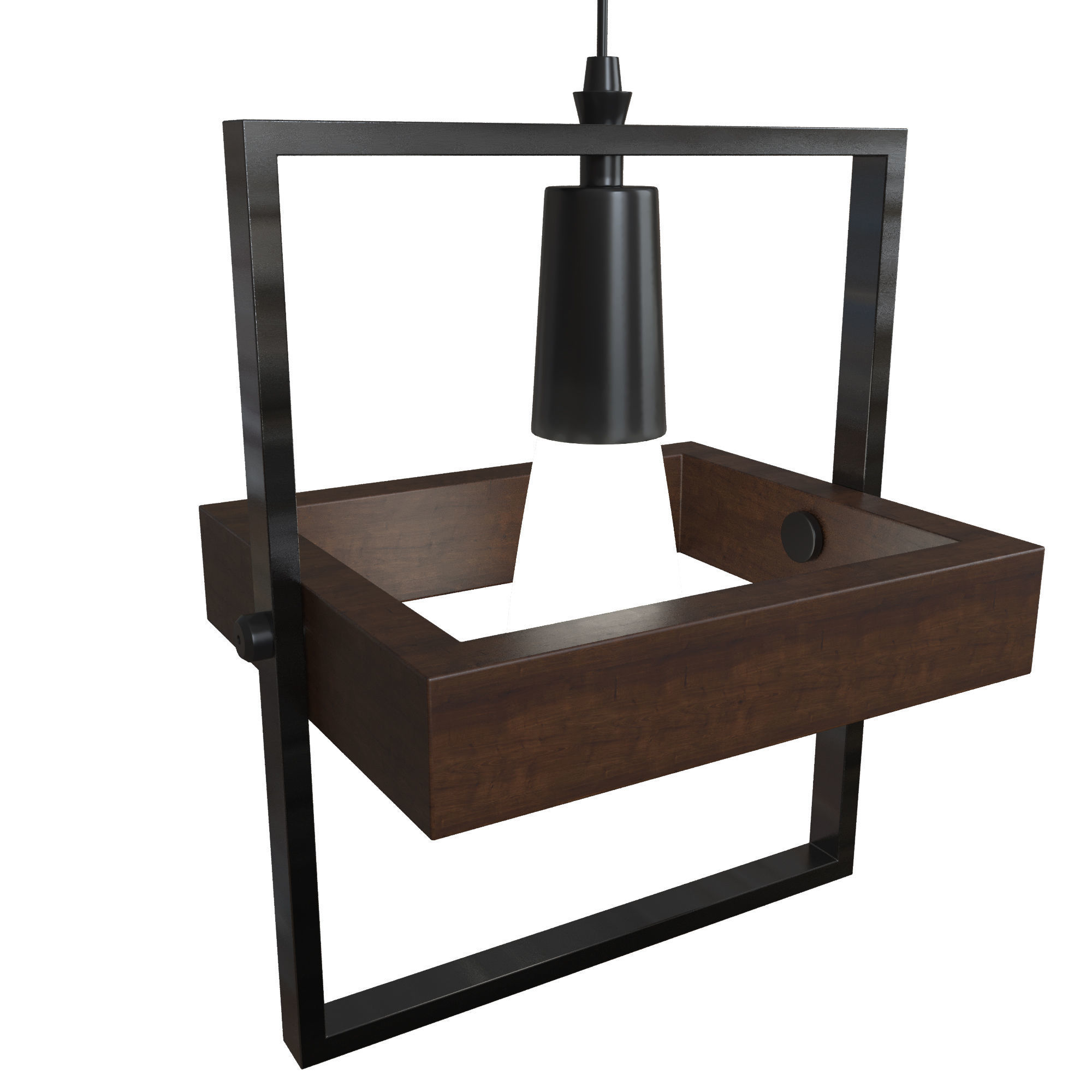 box ceiling light 3D model | CGTrader