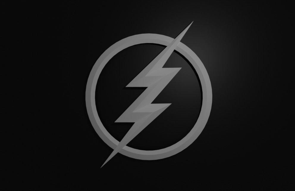 The Flash Season 5-7 Emblem 3D model 3D printable | CGTrader