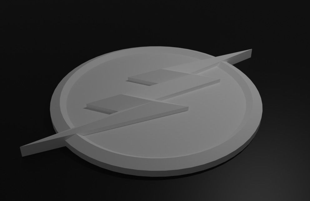 The Flash Season 5-7 Emblem 3D model 3D printable | CGTrader
