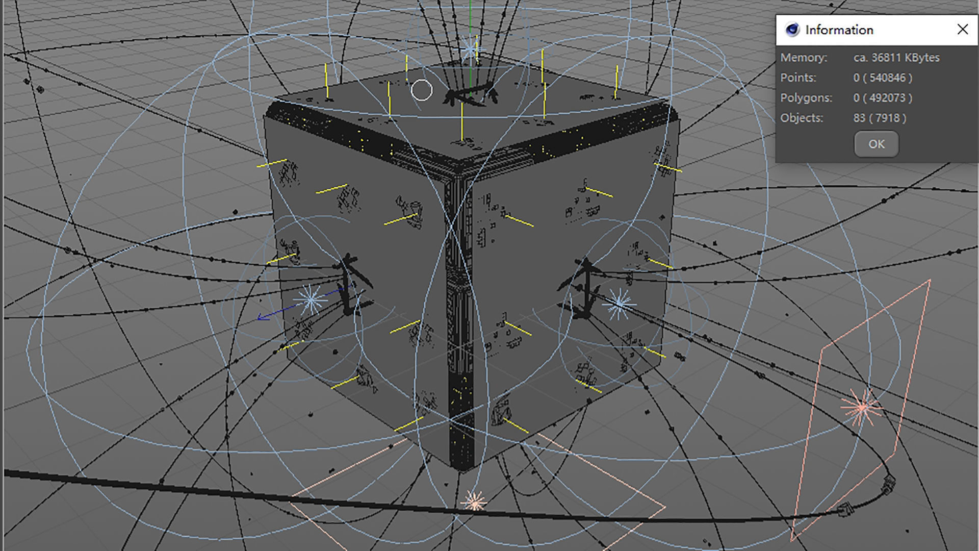 Future technology Cyberpunk Rubiks cube 3D model animated | CGTrader