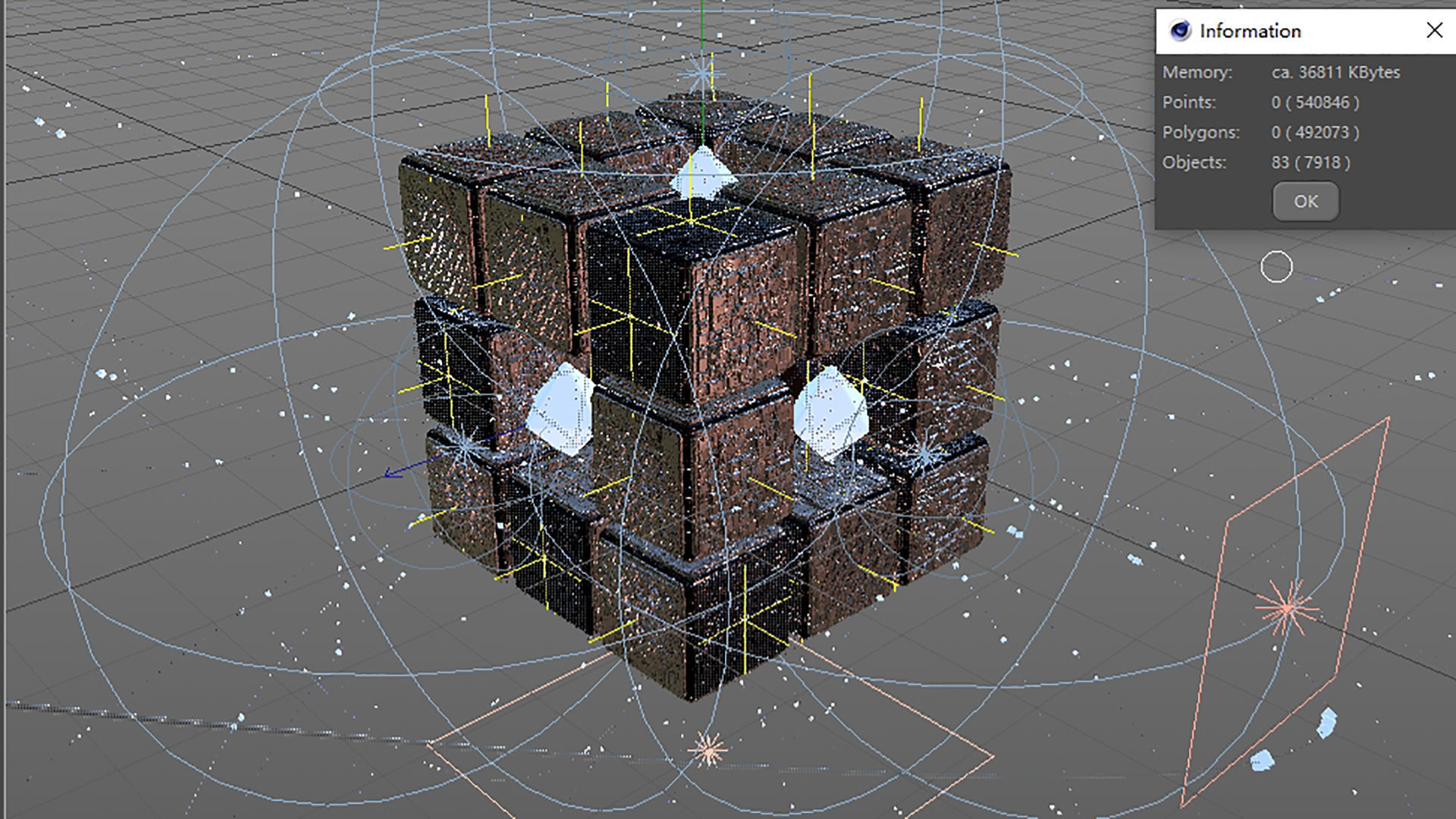 Future technology Cyberpunk Rubiks cube 3D model animated | CGTrader
