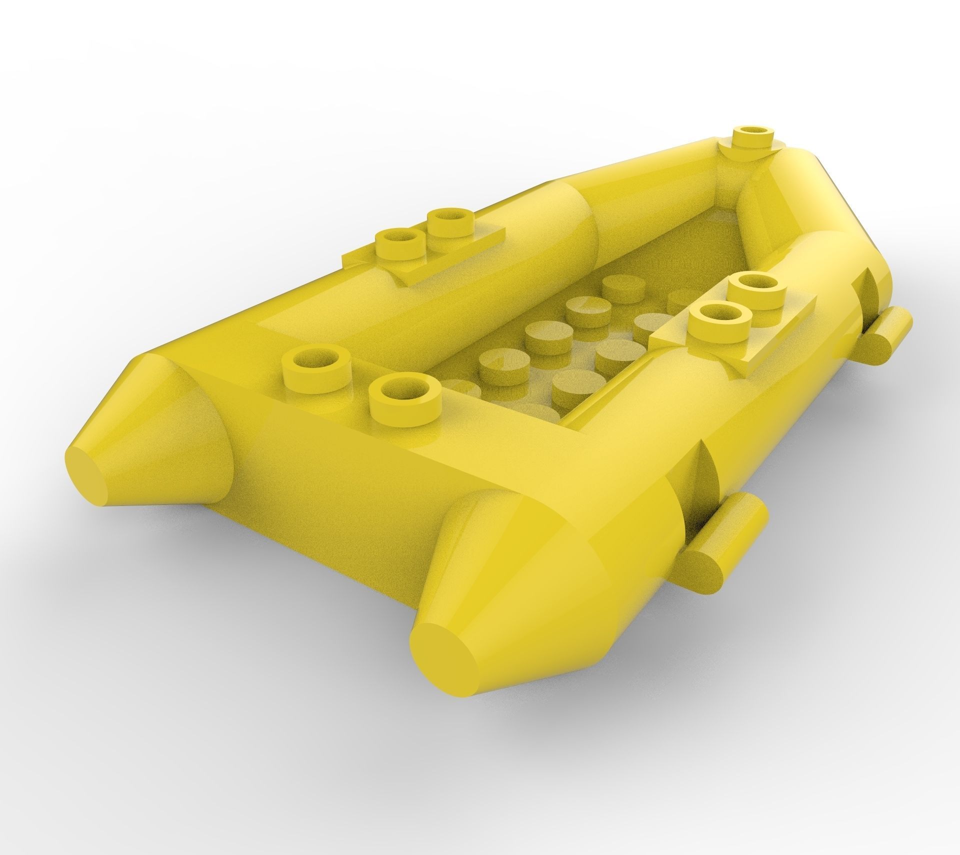 Lego Boat Inflatable free 3D model | CGTrader