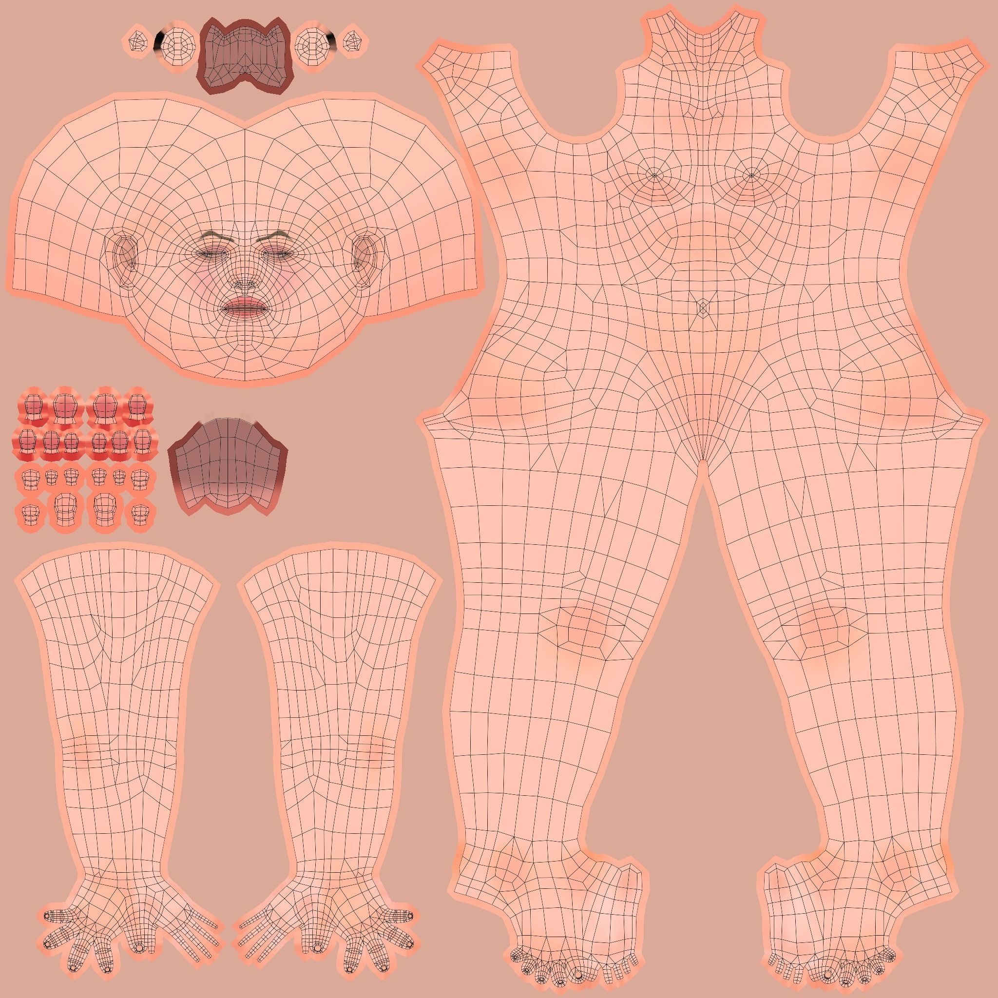 3D model Cartoon Woman Rigged 3D model VR / AR / low-poly rigged ...