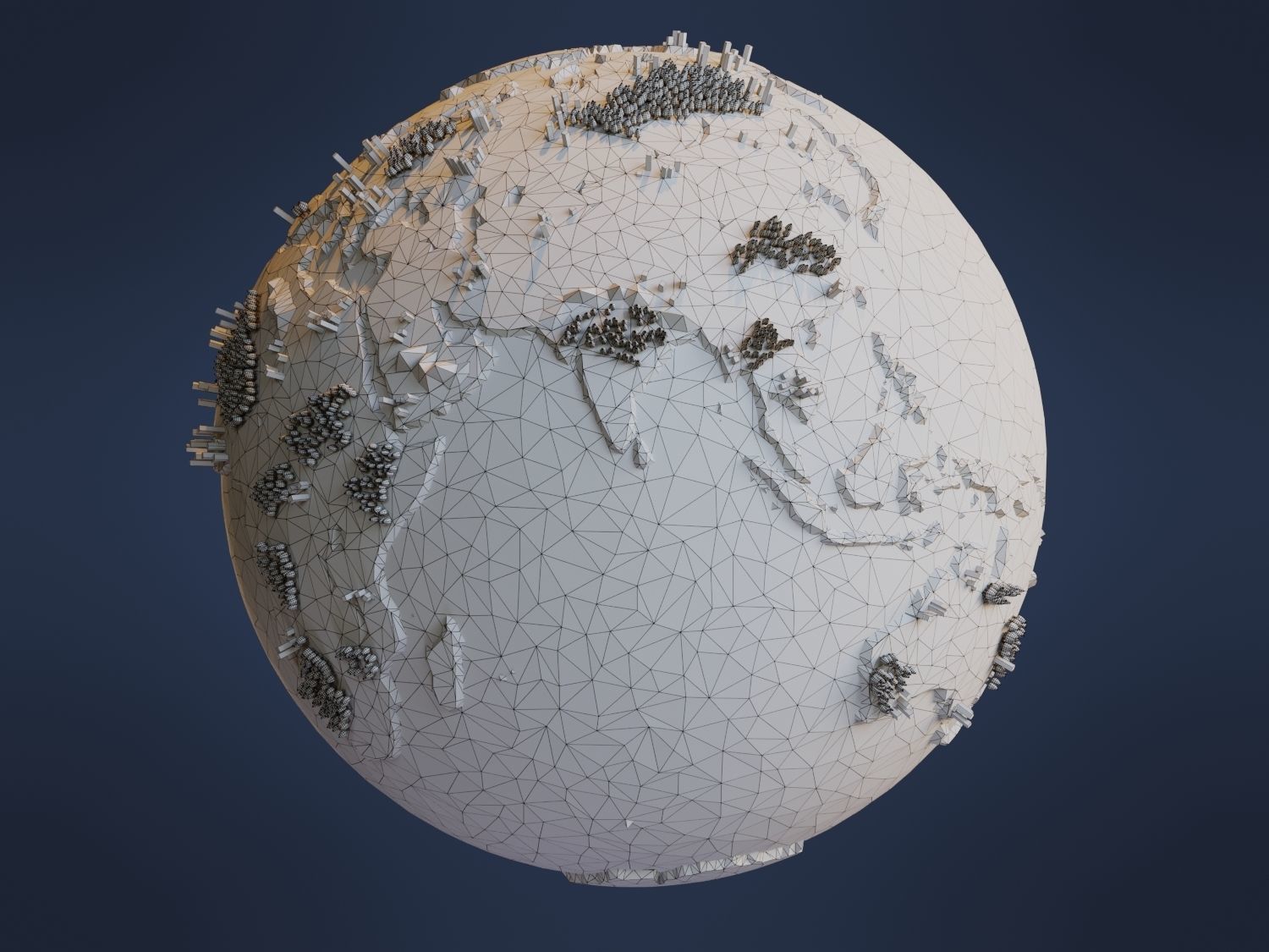 3D model Low Poly Earth VR / AR / low-poly | CGTrader