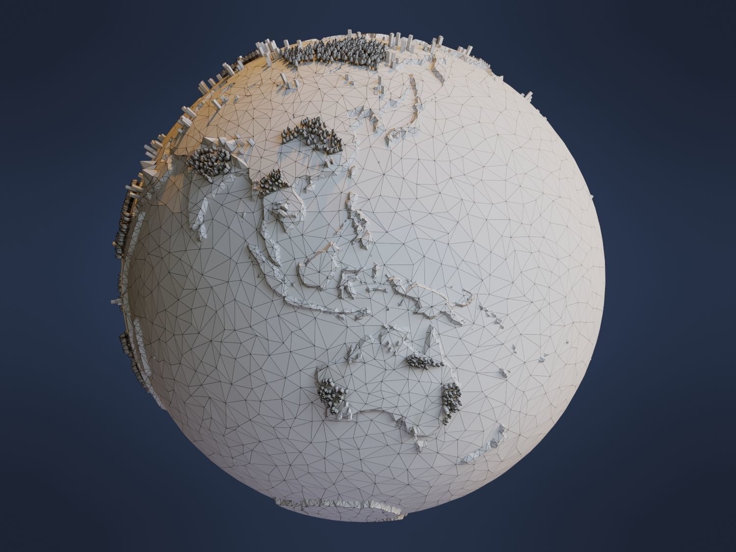 3D model Low Poly Earth VR / AR / low-poly | CGTrader