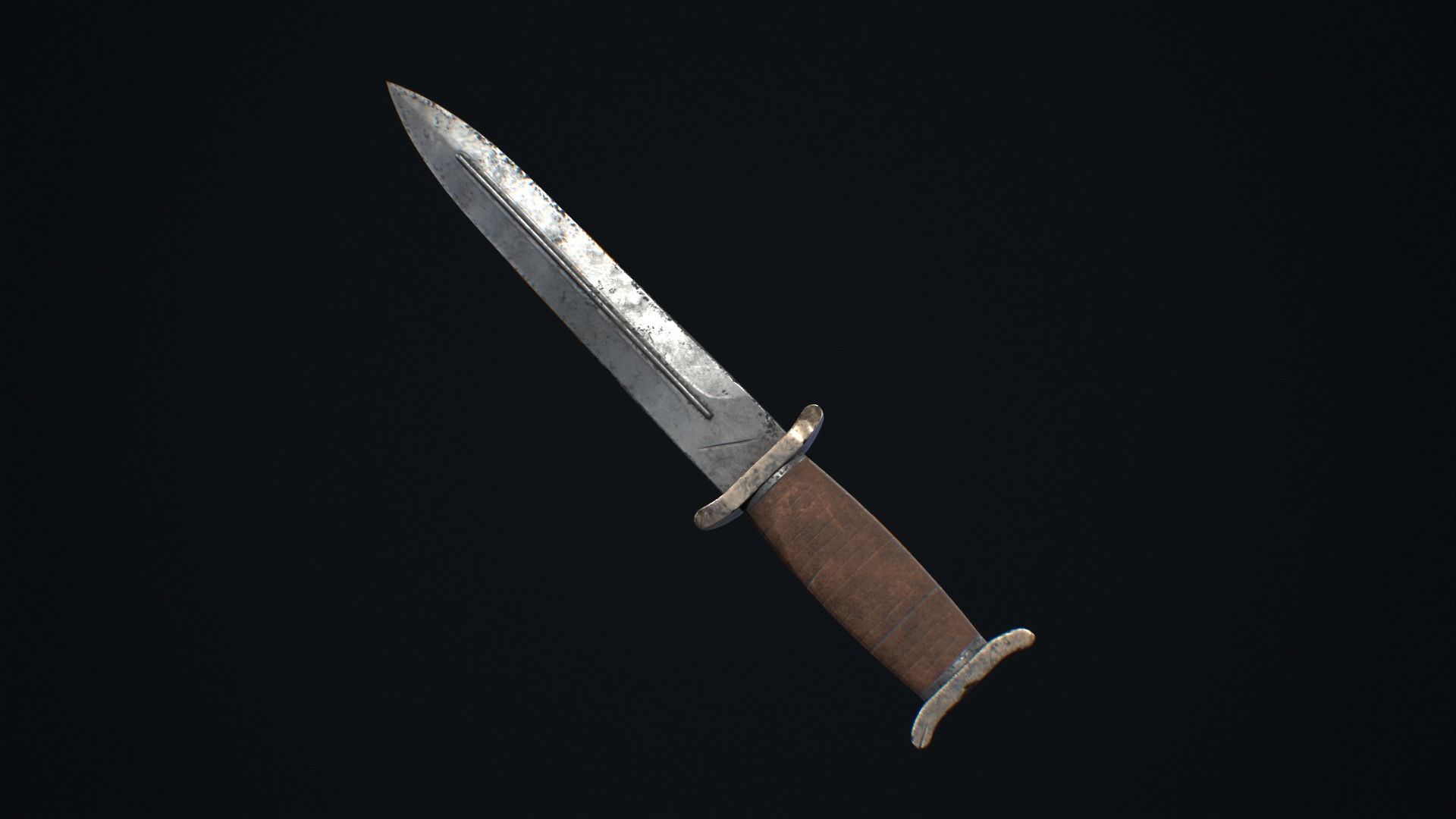 3D model Medieval Weapon Dagger -PBR- Game Ready VR / AR / low-poly | CGTrader