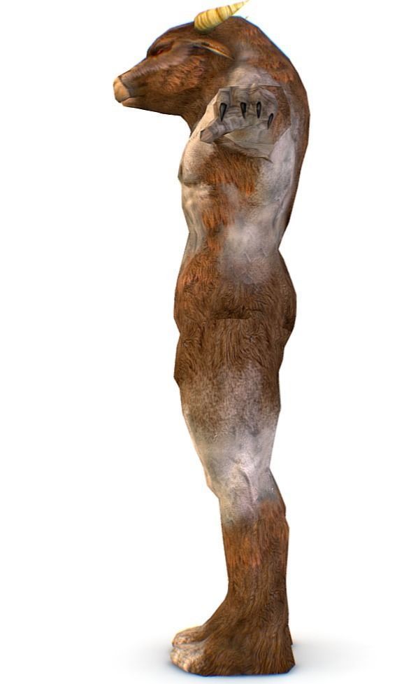 3D model LowPoly Mythical Minotaur Monster VR / AR / low-poly | CGTrader