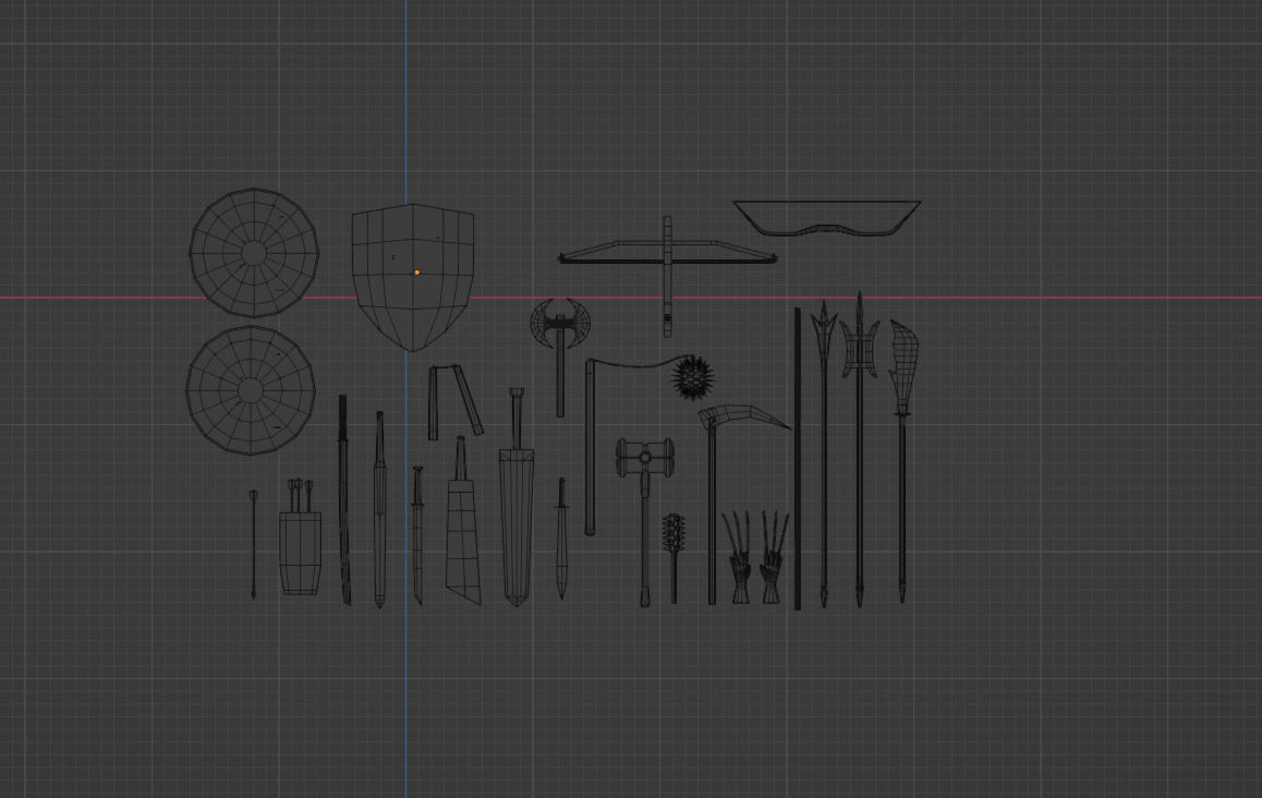 BasicWeaponPack weapons and tools free VR / AR / low-poly 3D model | CGTrader