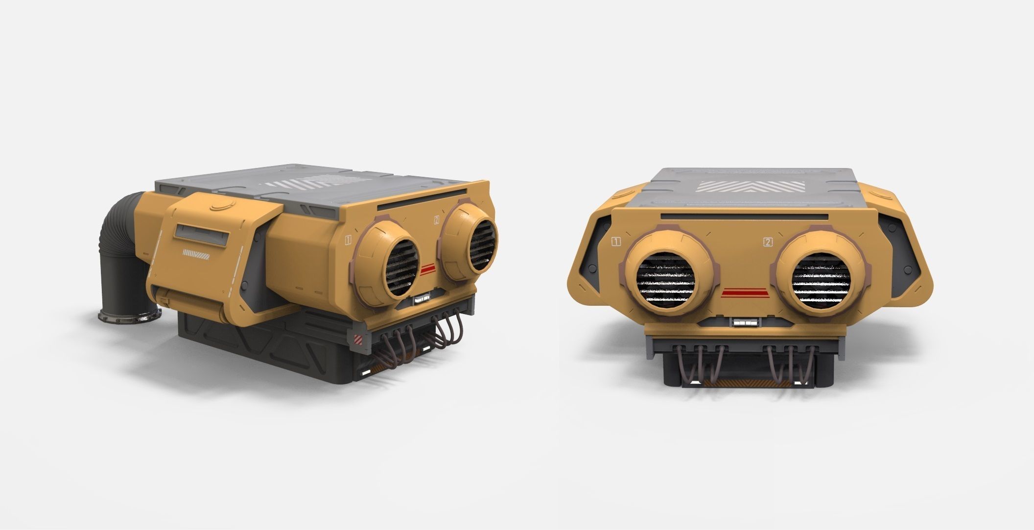 sci fi props 5 3D model | CGTrader
