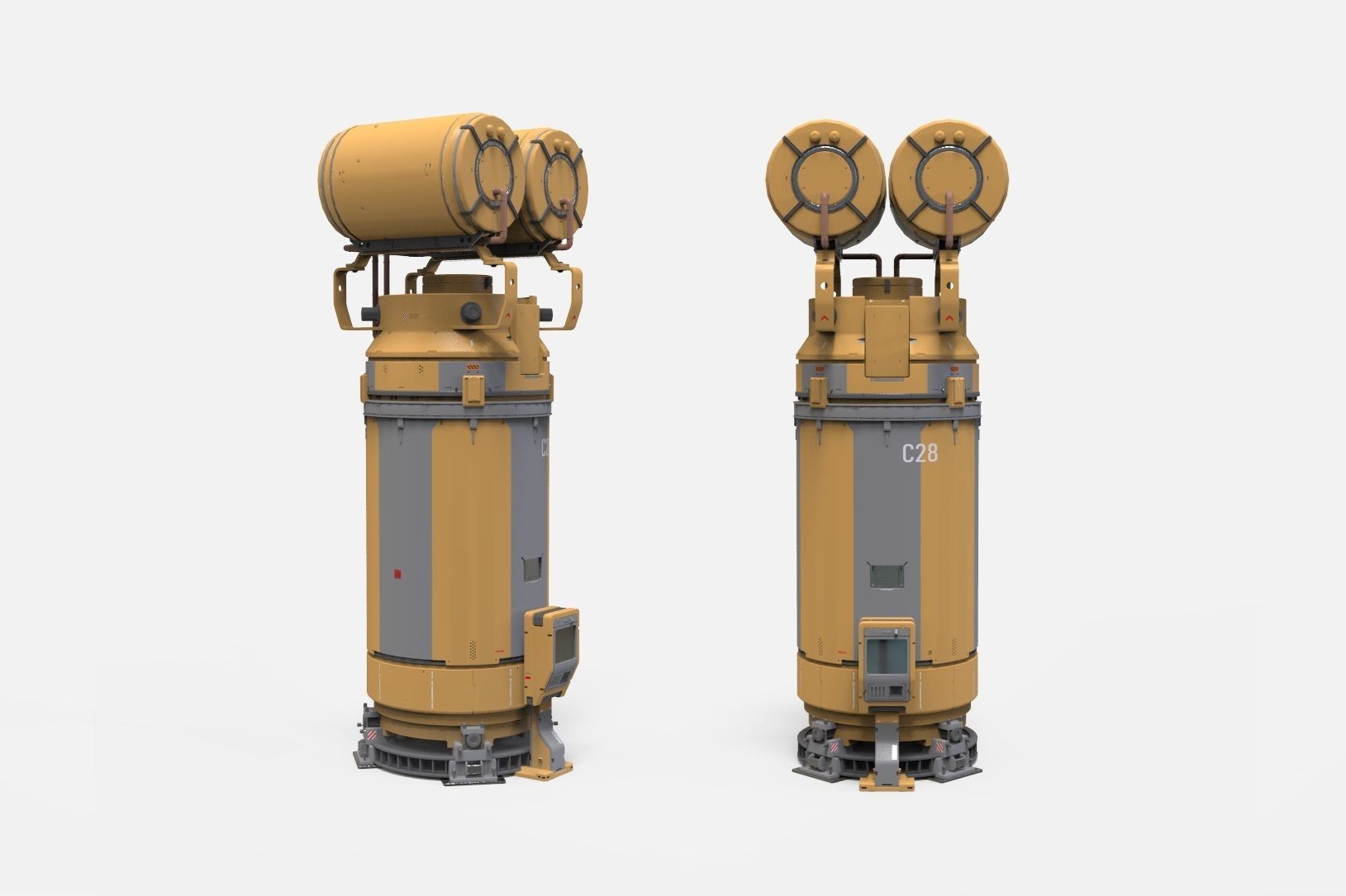 sci fi props 5 3D model | CGTrader