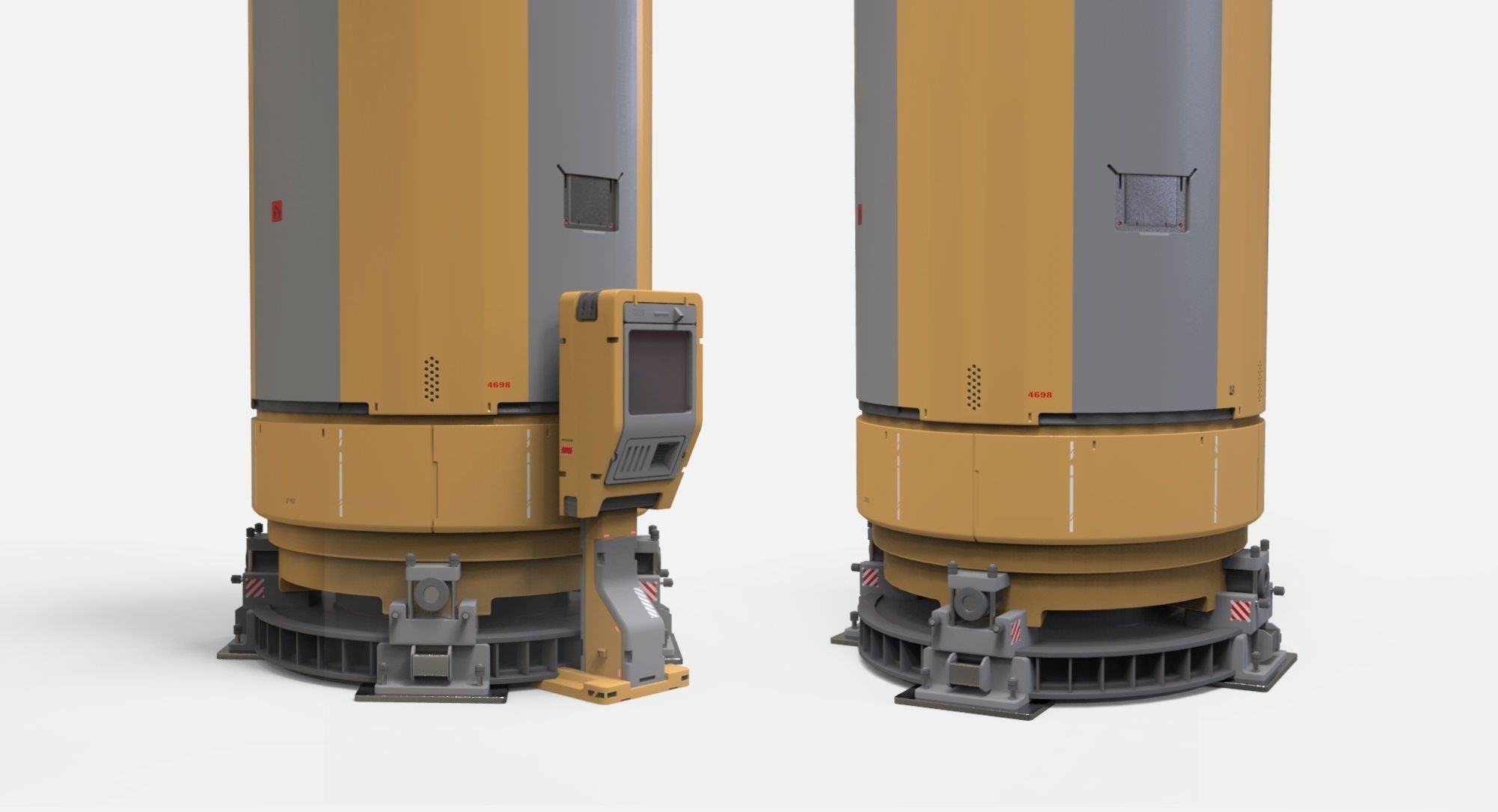 sci fi props 5 3D model | CGTrader