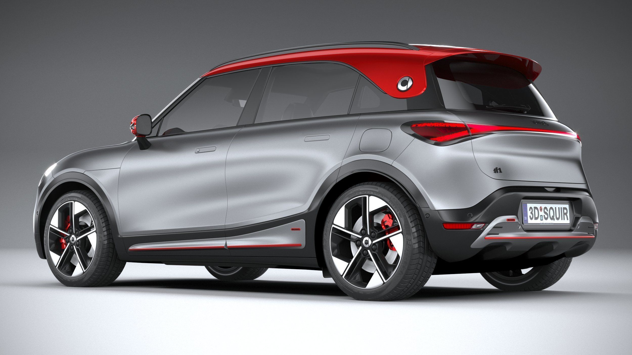 Smart 1 Brabus 2023 3D model | CGTrader