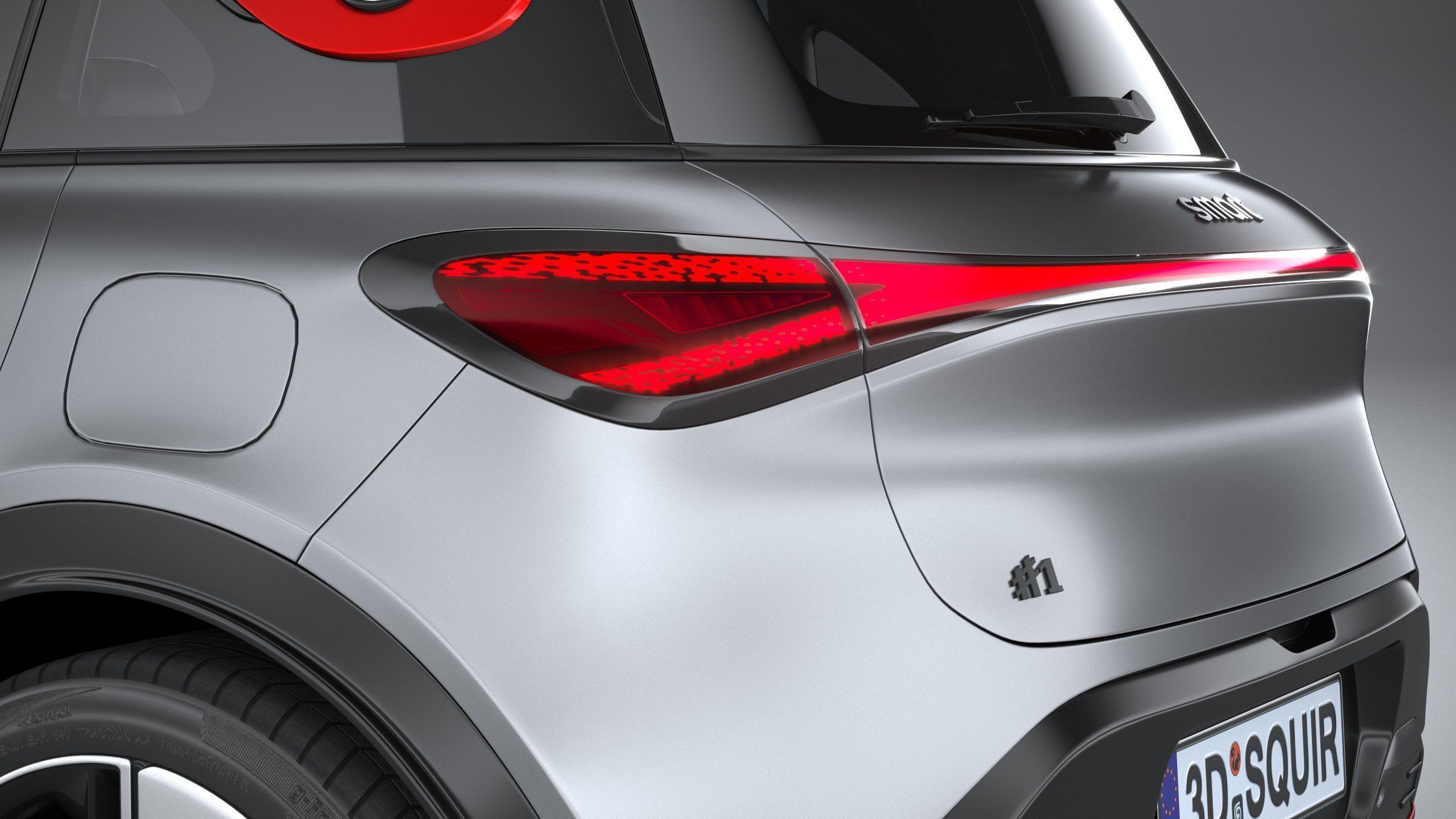 Smart 1 Brabus 2023 3D model | CGTrader