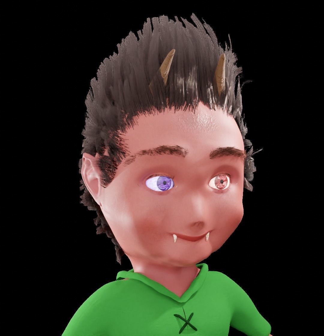Cute Childish Devil 3D Model 3D model | CGTrader