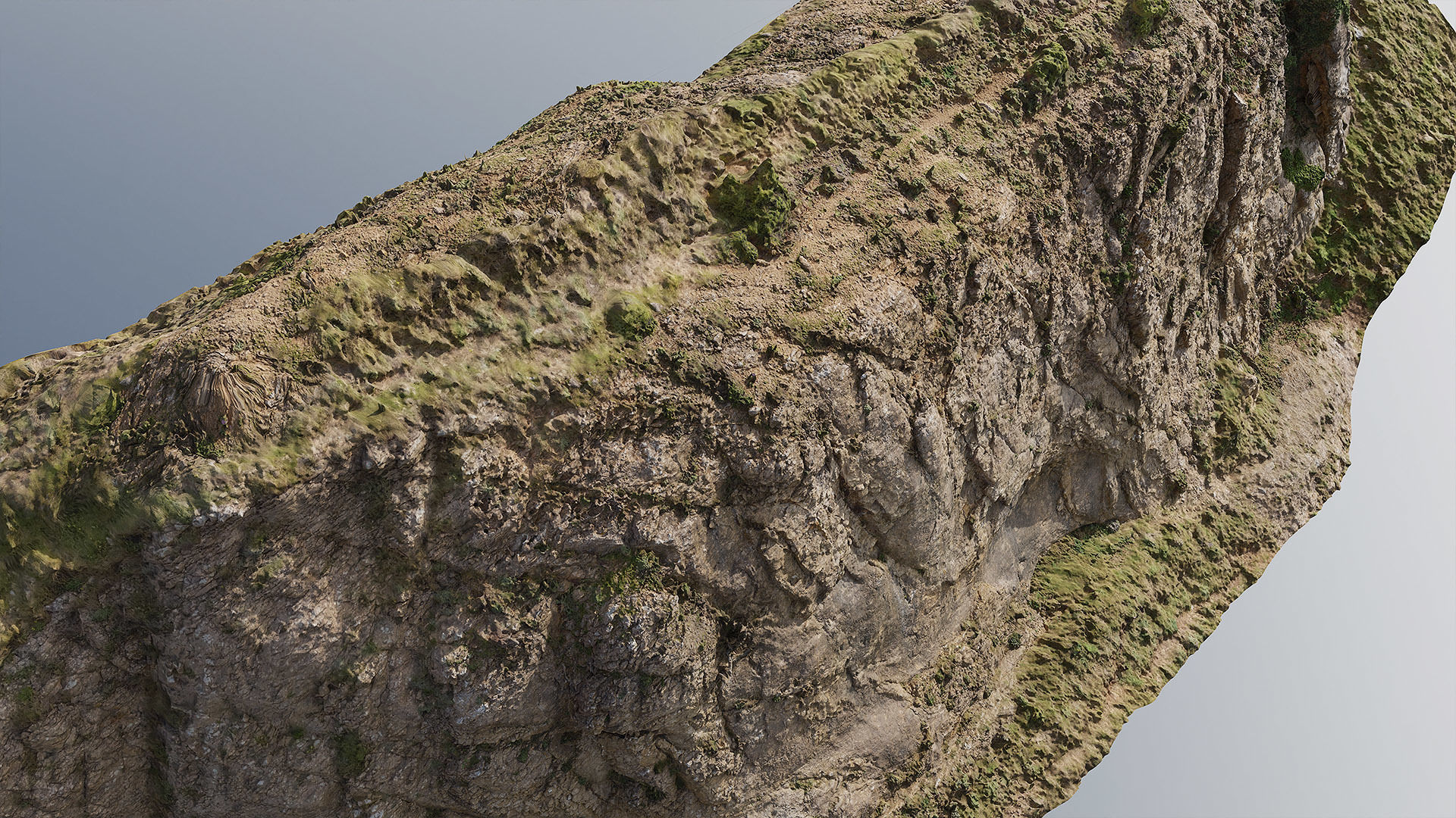 3D model Large Mountain Orange Cliff PBR Scan VR / AR / low-poly | CGTrader