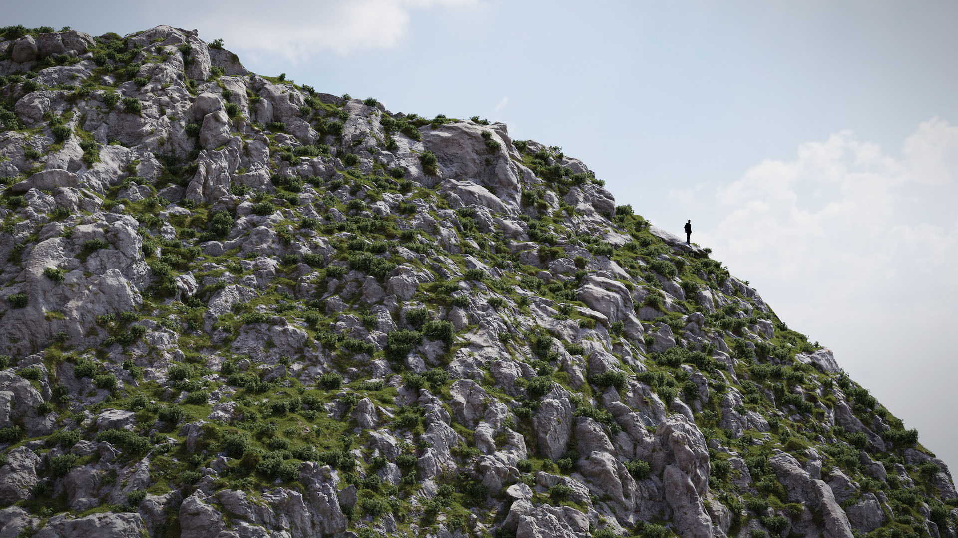 3D model Mountain Rock Slope PBR Scan VR / AR / low-poly | CGTrader