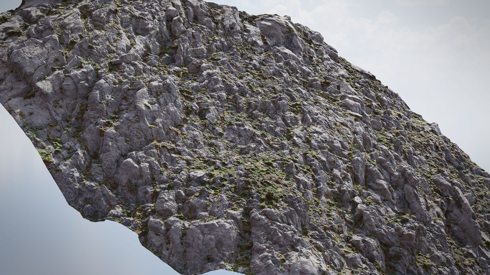 3D model Mountain Rock Slope PBR Scan VR / AR / low-poly | CGTrader