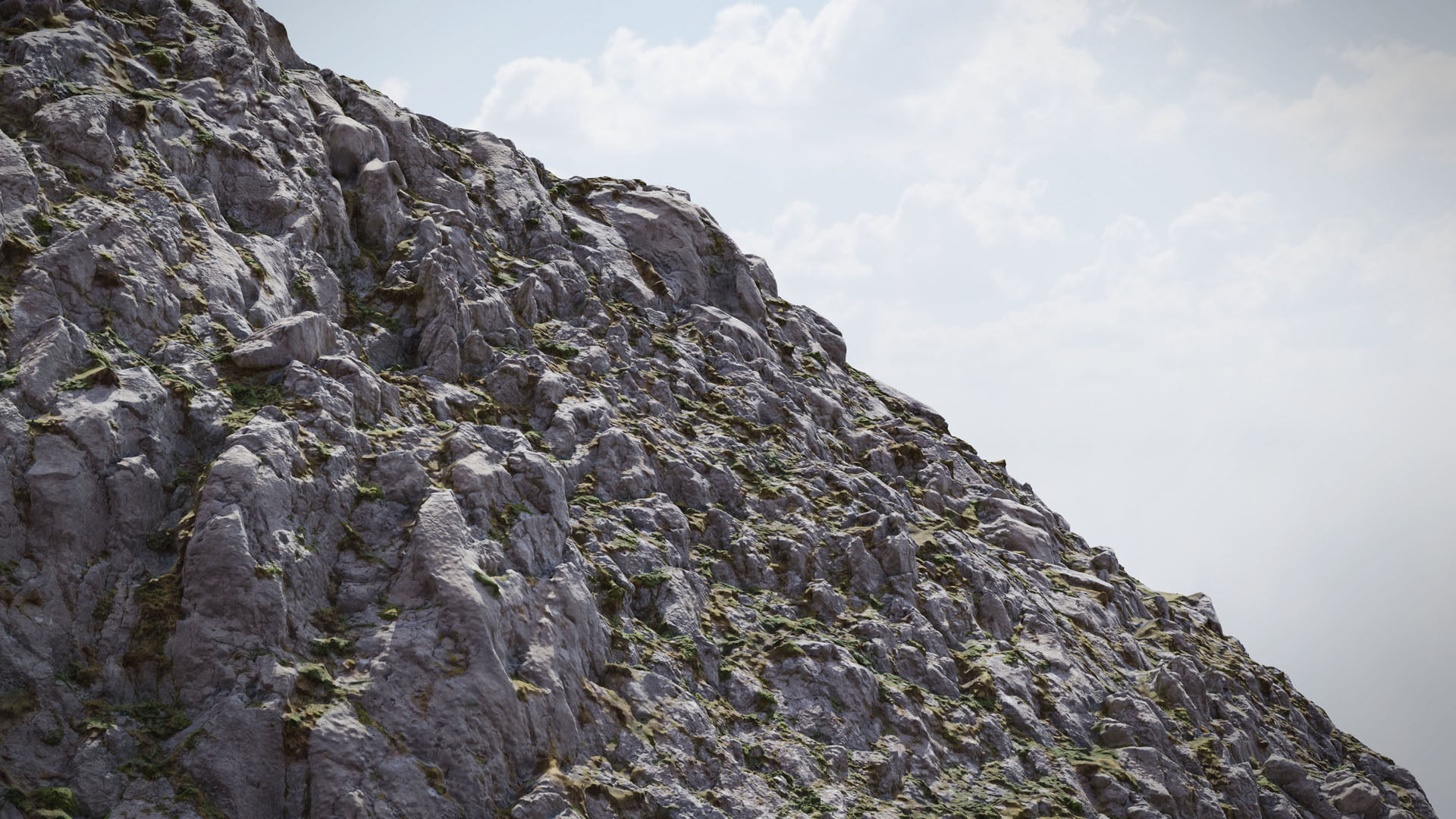 3D model Mountain Rock Slope PBR Scan VR / AR / low-poly | CGTrader